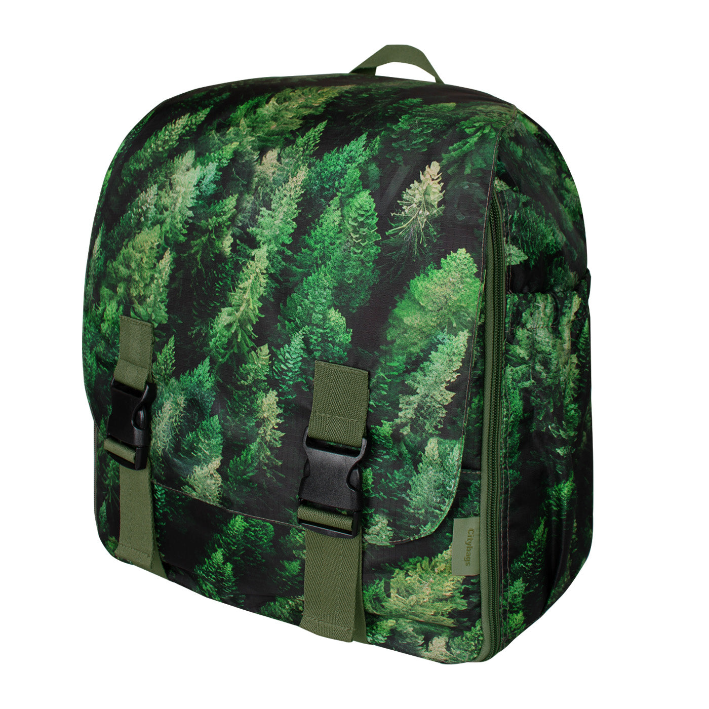 Morral Cabina Plegable Estampado ULTRA Bosque-Citybags